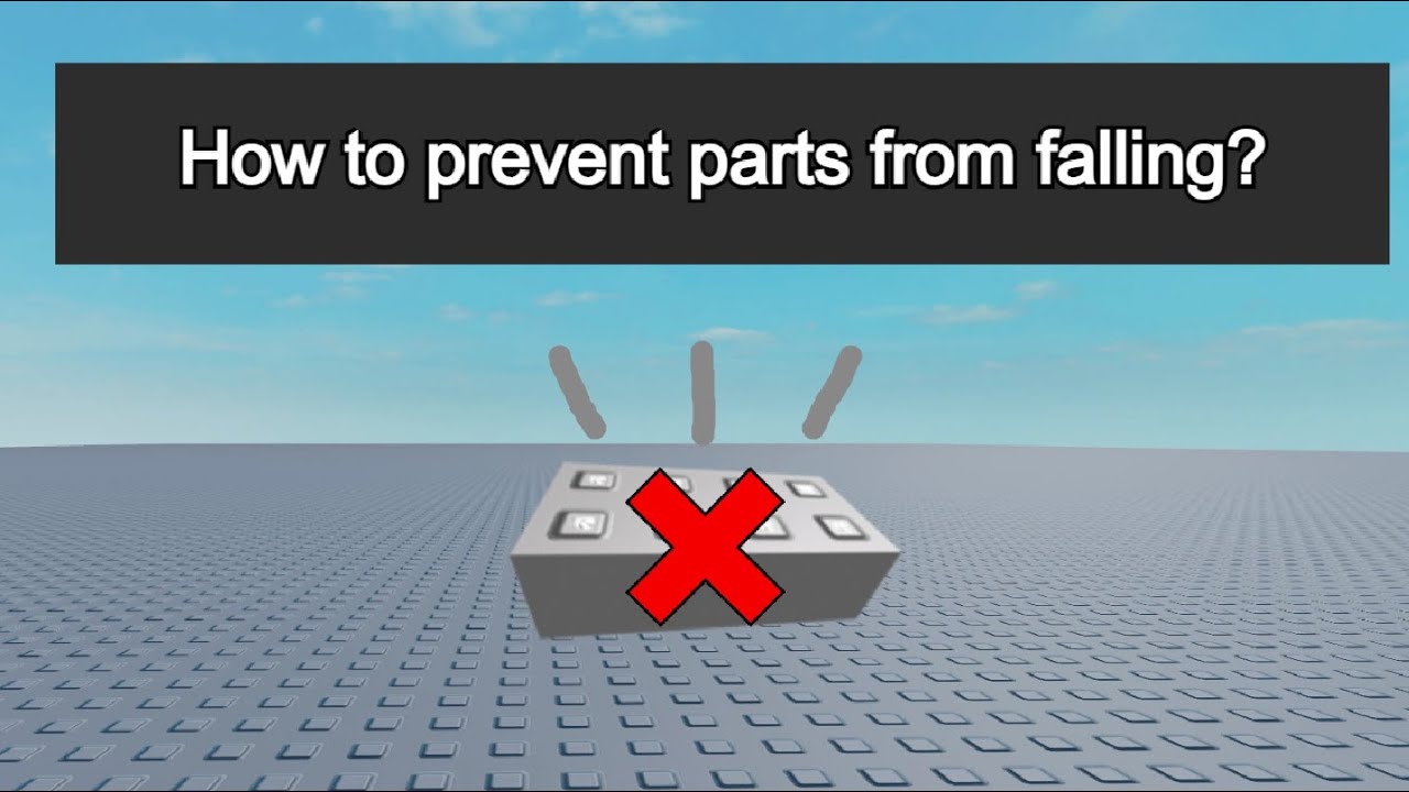 How To Prevent Part or Wall From Falling Down in Roblox Studio - YouTube