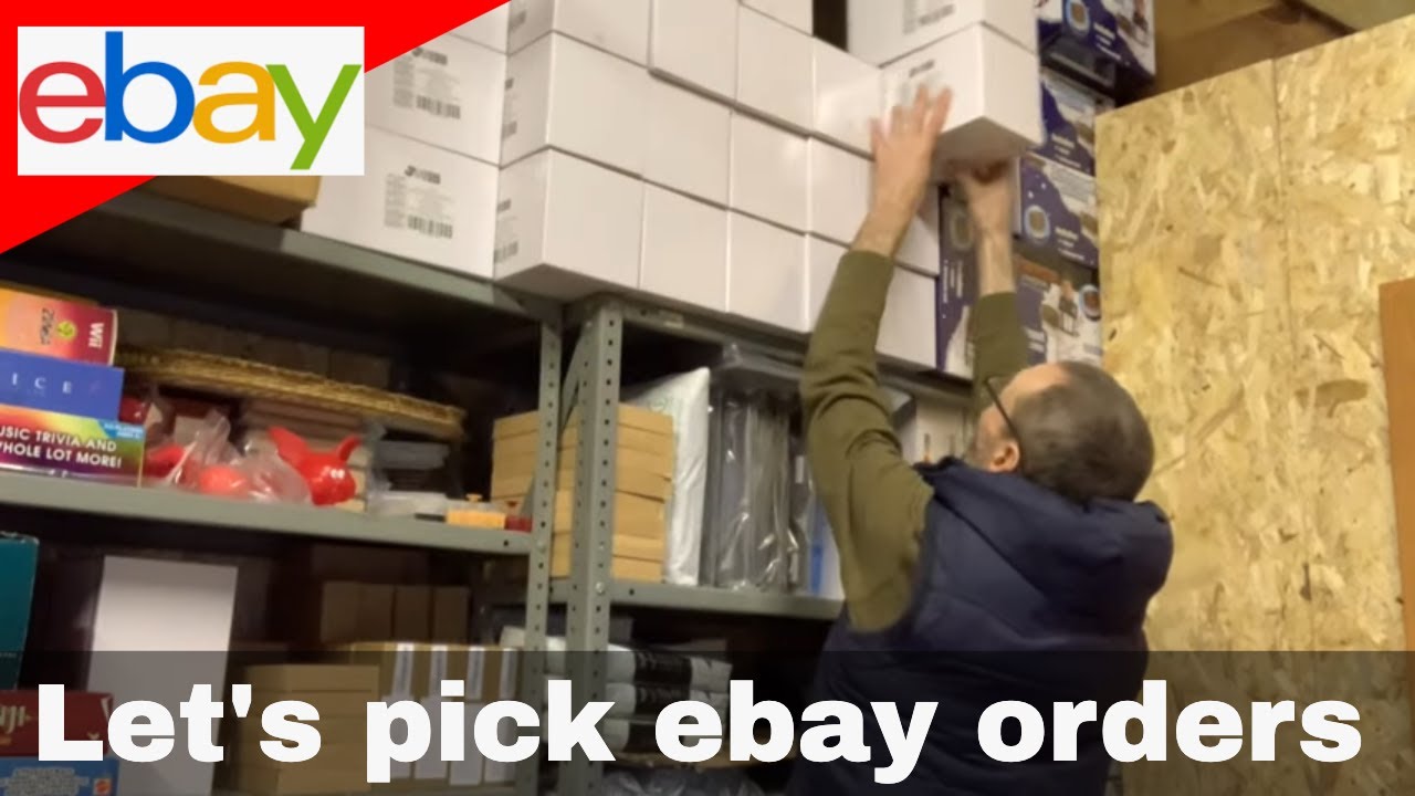 PICKING EBAY ORDERS IN MY SHED - YouTube