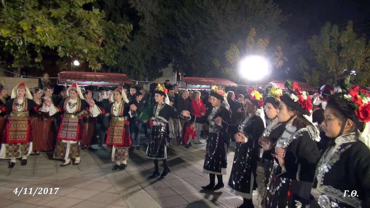 Χοροί Μακεδονίας στην Γιορτή Κρασιού Νέας Μεσημβρίας "2017" - YouTube
