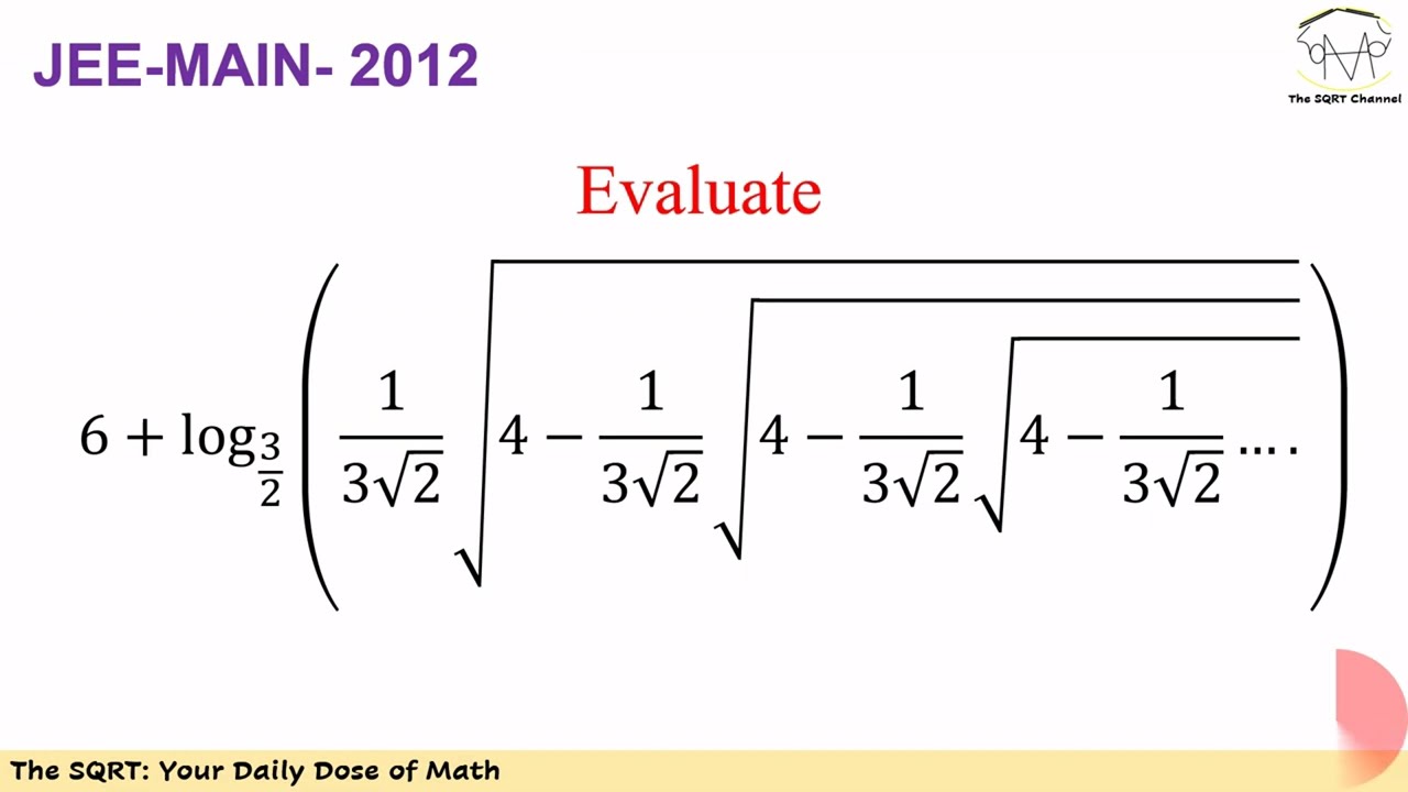 Logarithm, Radical and an Infinite Sequence - YouTube