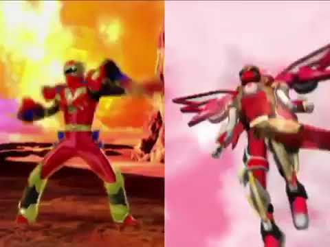 Power Rangers Dino Thunder/Ninja Storm Battlizer Transformation - YouTube