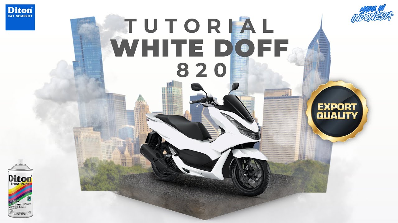 VIRAL WARNA WHITE DOFF 820 | VIDEO TUTORIAL DITON SPRAY PAINT - YouTube