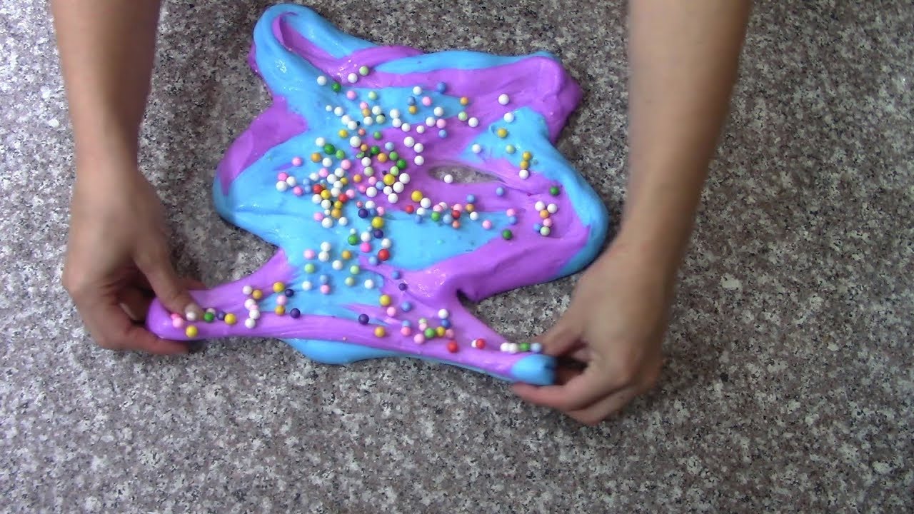 Mixing & Farting Fluffy Unicorn Slime! ASMR - YouTube