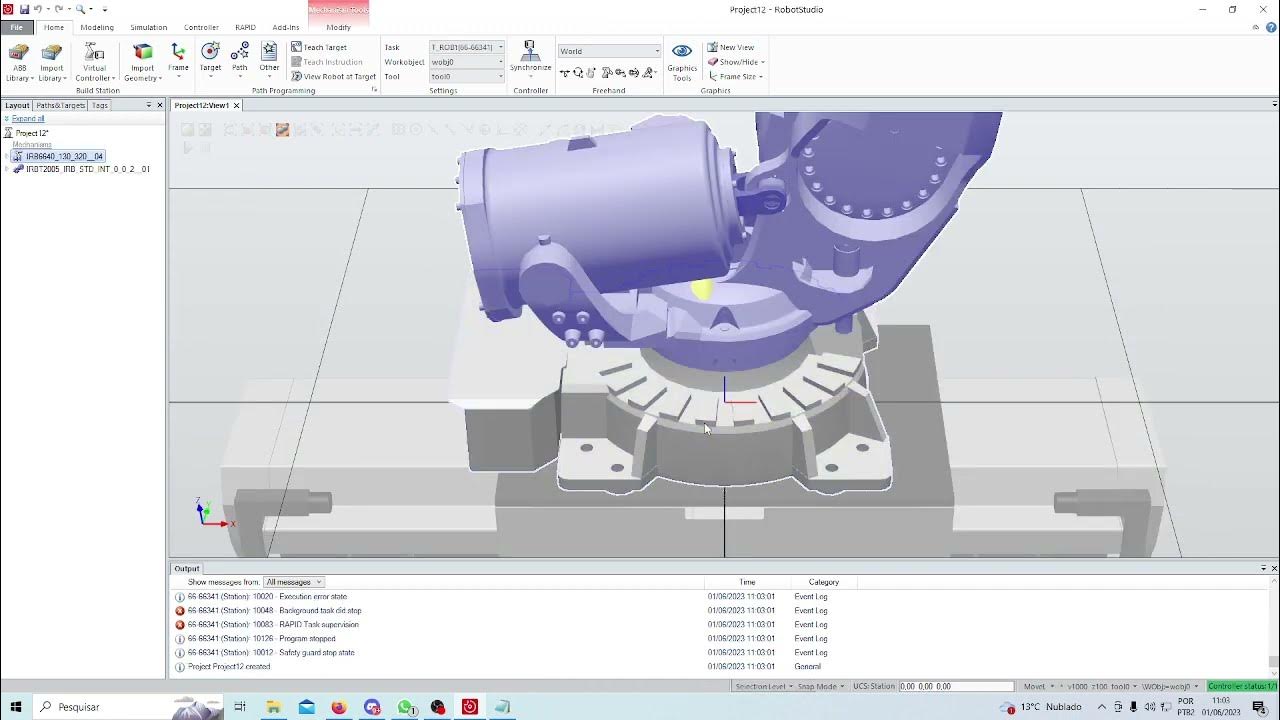 Abrindo backup de um robo real no RobotStudio part 1 - YouTube