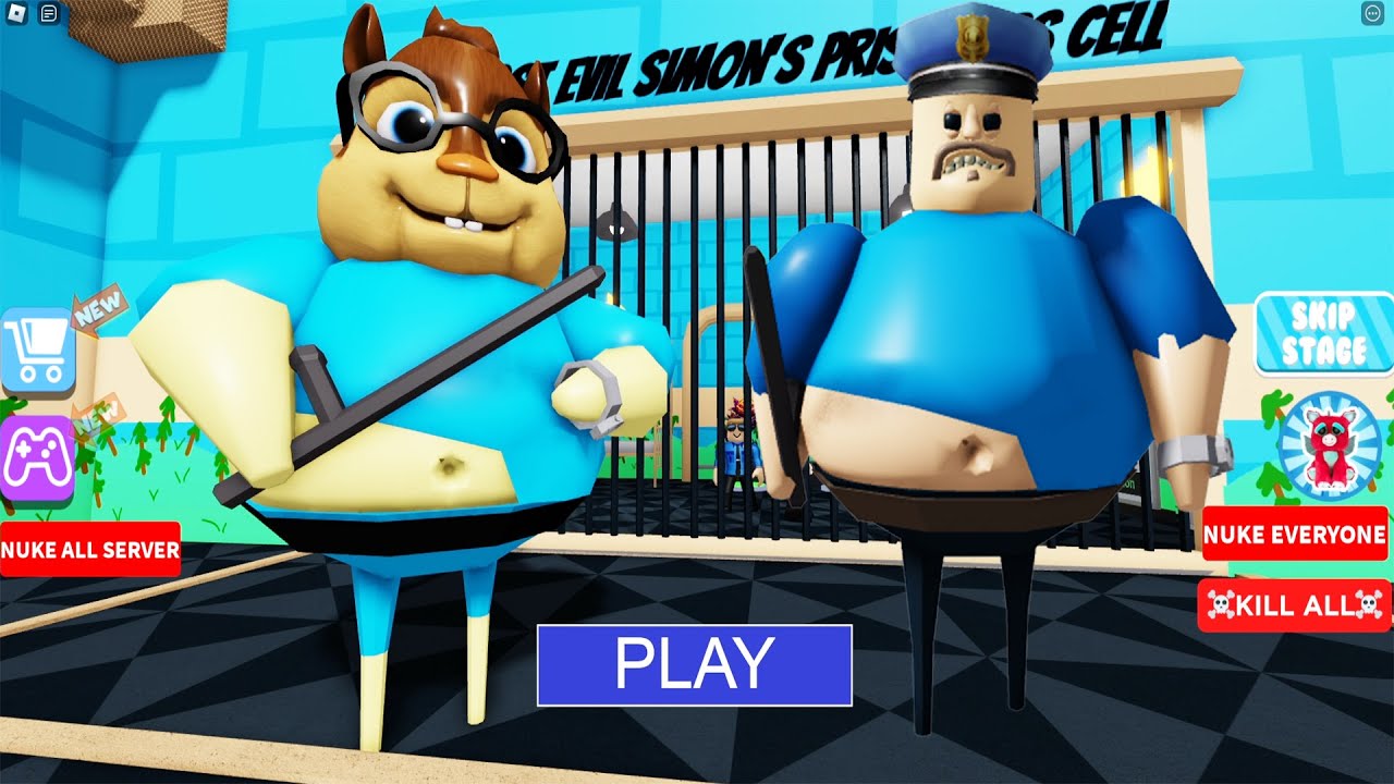 BLUE SIMON CHIPMUNKS BARRY PRISON RUN! OBBY! NEW OBBY FULL GAMEPLAY # ...