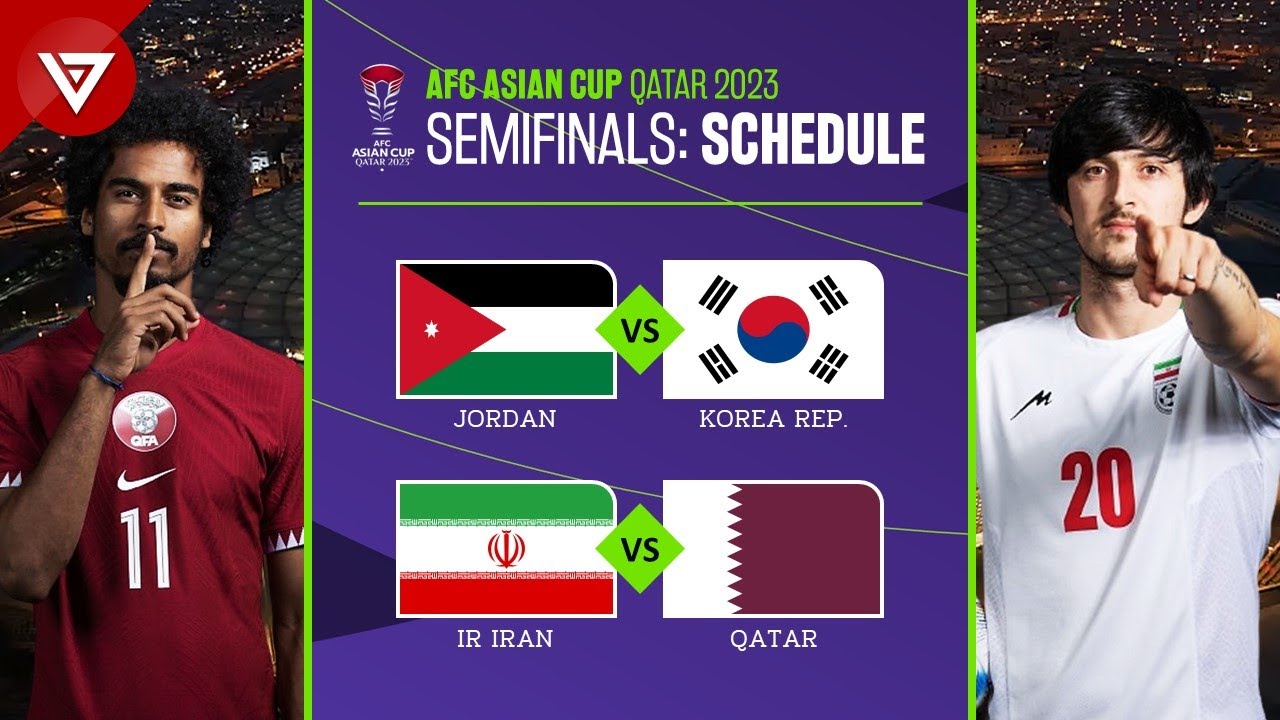 🔵 Semi-Finals Schedule: AFC Asian Cup 2023 (2024) - Match Fixtures ...