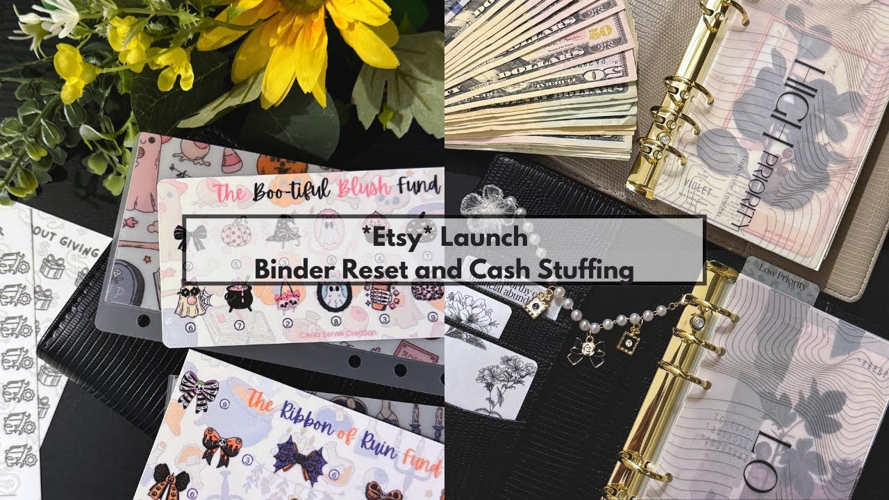 *Etsy* Launch | Be Scared, and Do it Anyway | Binder Reset & Cash Envelope Stuffing - YouTube