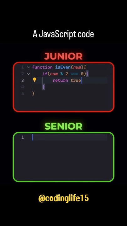 junior developer vs senior developer 🔥💯|| #coding #webdesign #programmer #javascript #program ...