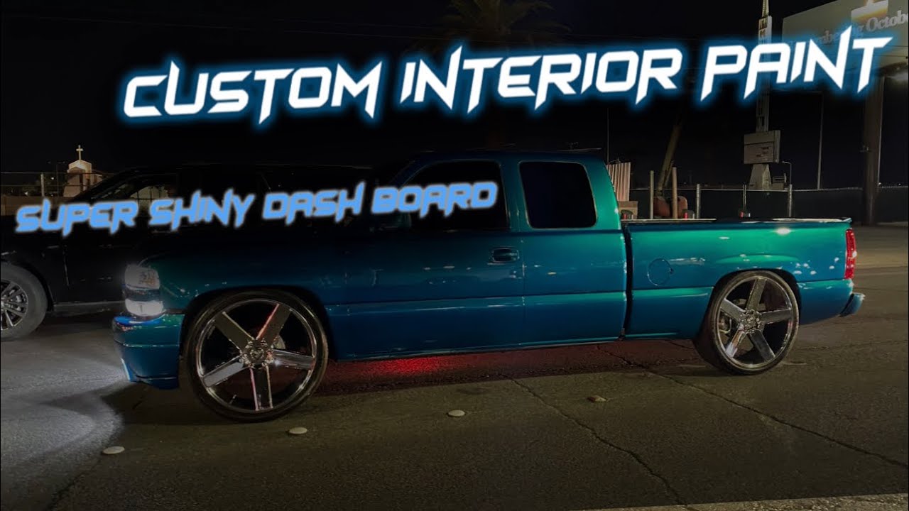 Painted Dash Board On A 2002 Chevy Silverado ! - YouTube