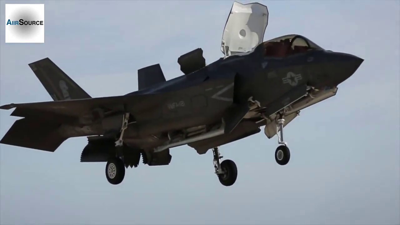 F-35 Short Takeoff & Vertical Landings F35B - YouTube