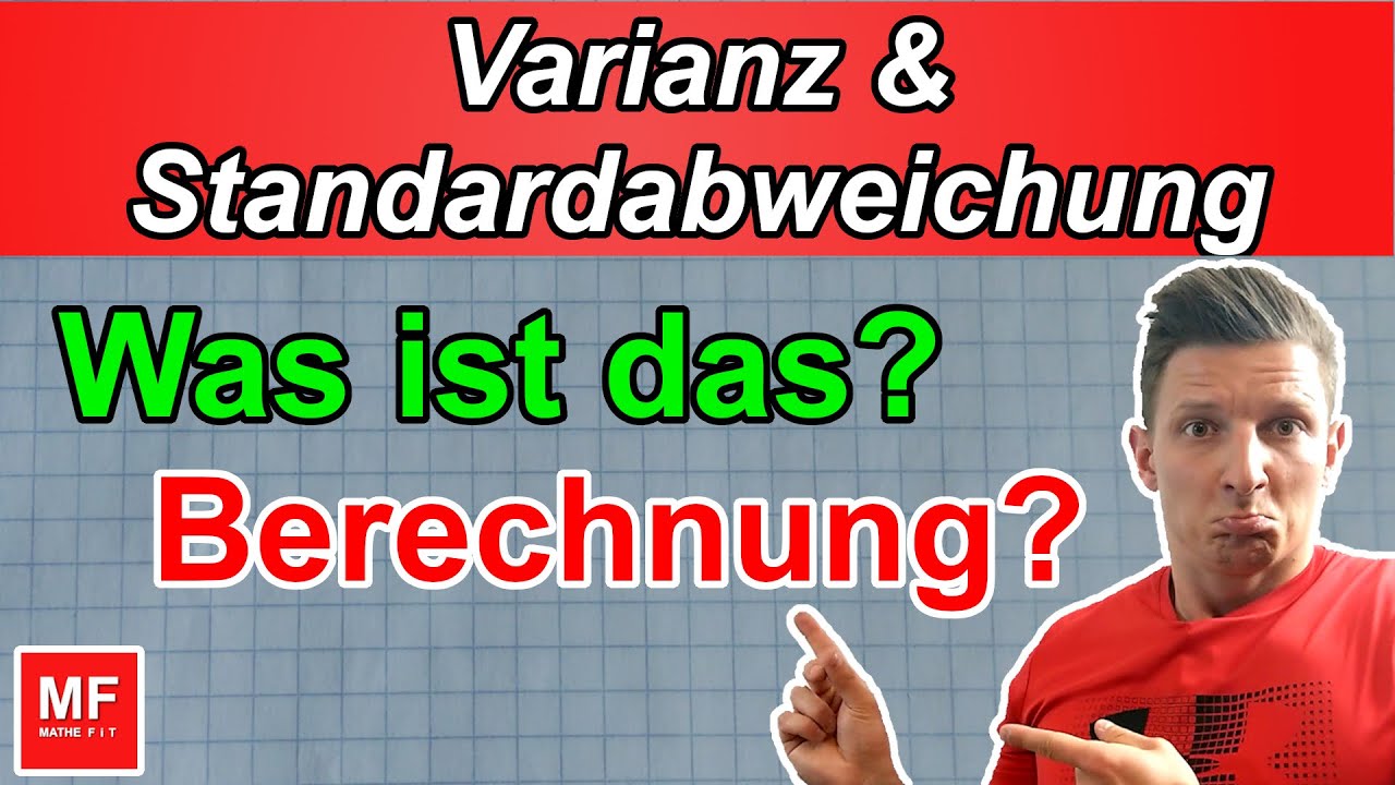 Varianz und Standardabweichung | Streumaße | Statistik | mit Beispiel ...