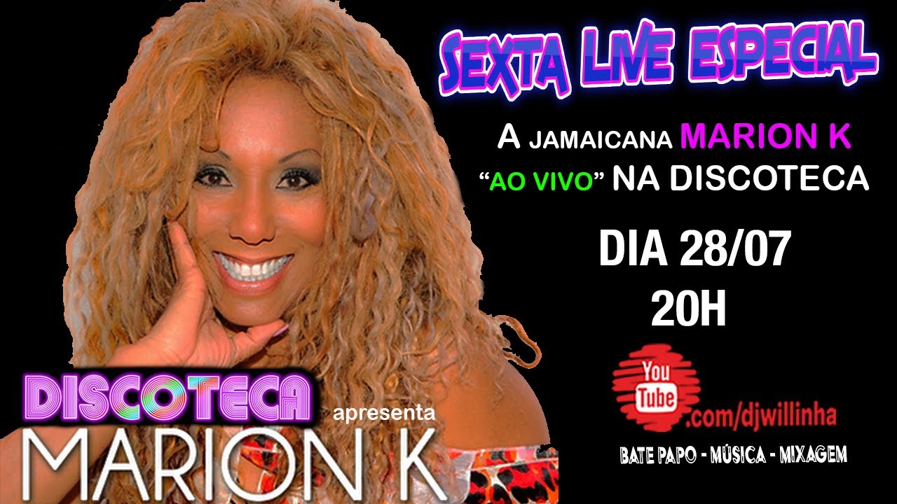 Cantora - Marion K - Jamaicana #sextalive Especial nas Aventuras ...