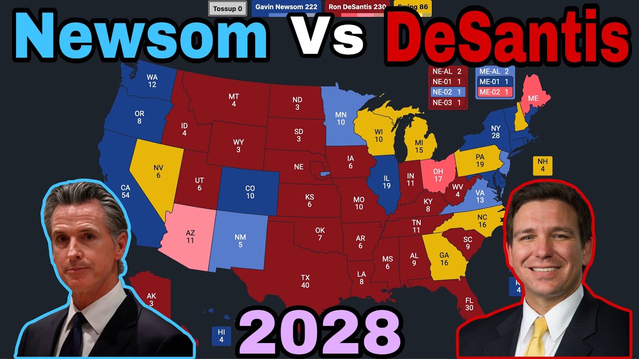 Ron DeSantis Vs Gavin Newsom | 2028 Election Prediction - YouTube