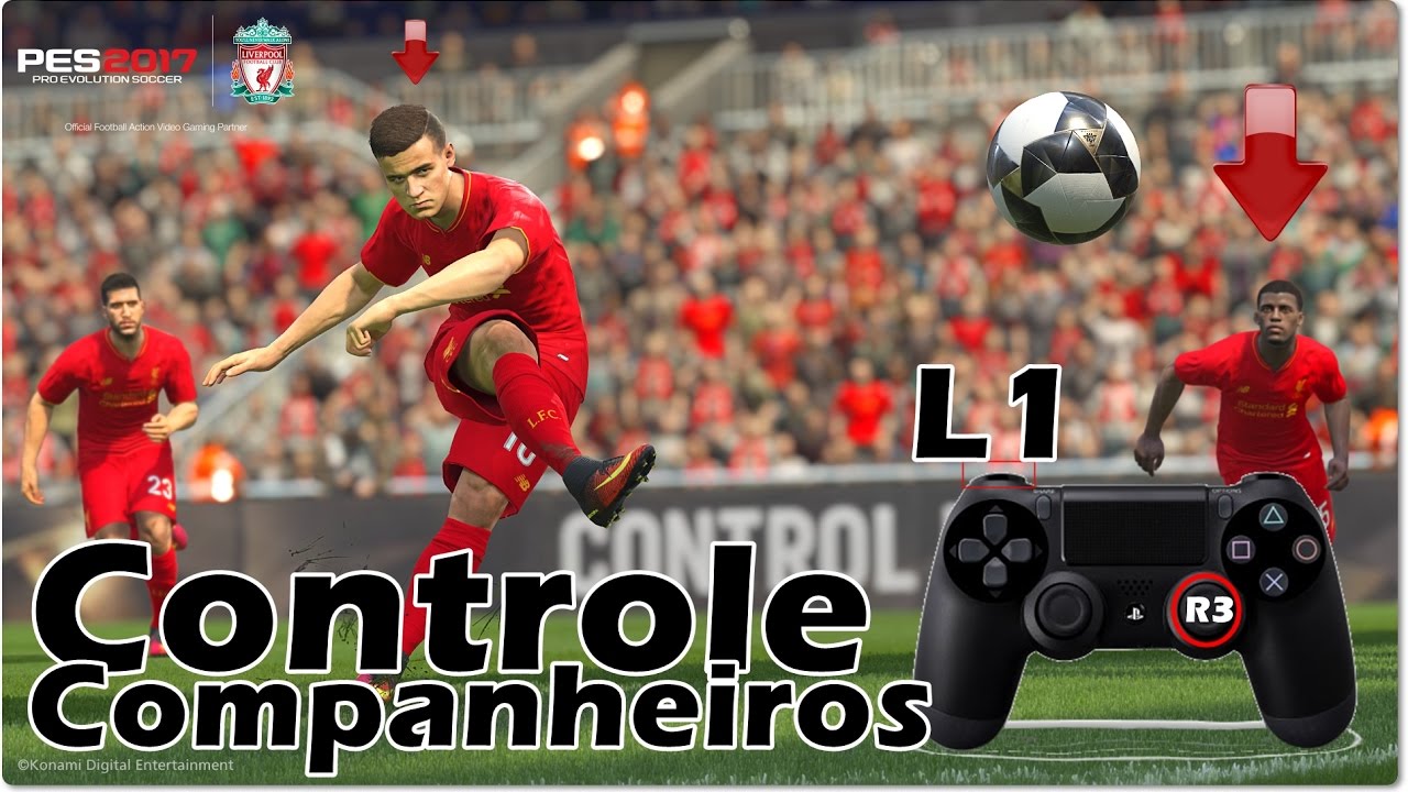 PES 2017 - Controle de Companheiros ( Tutorial ) 2017 - YouTube