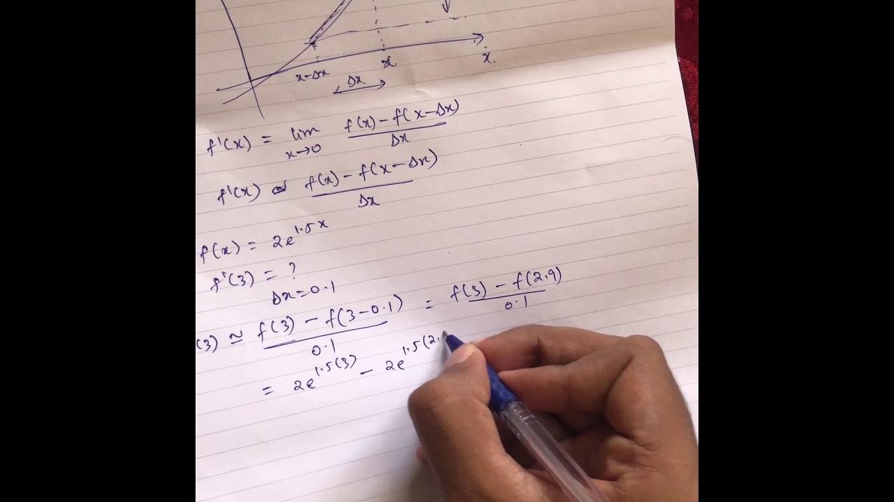 Backward Divided Difference Approximation Method - YouTube
