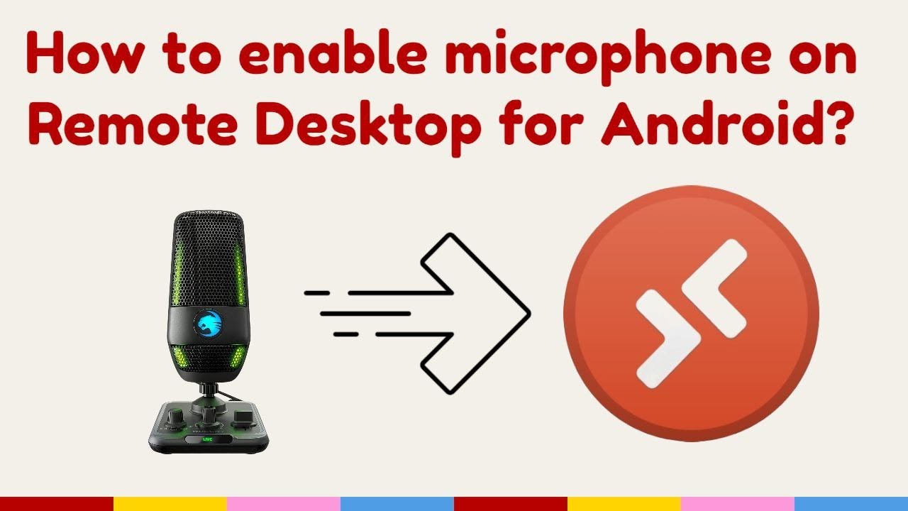 How to enable microphone on Remote Desktop for Android - YouTube
