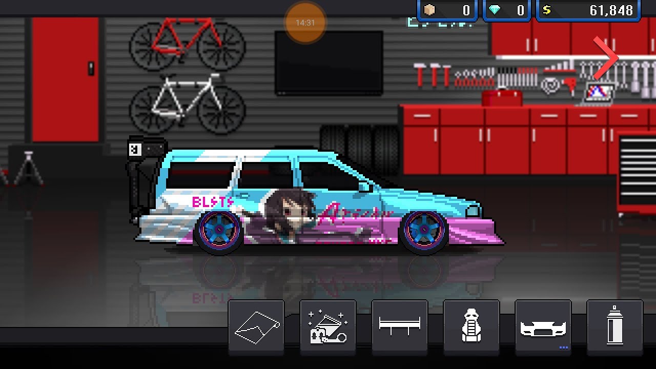 Anime Volvo:Pixel Car Racer - YouTube