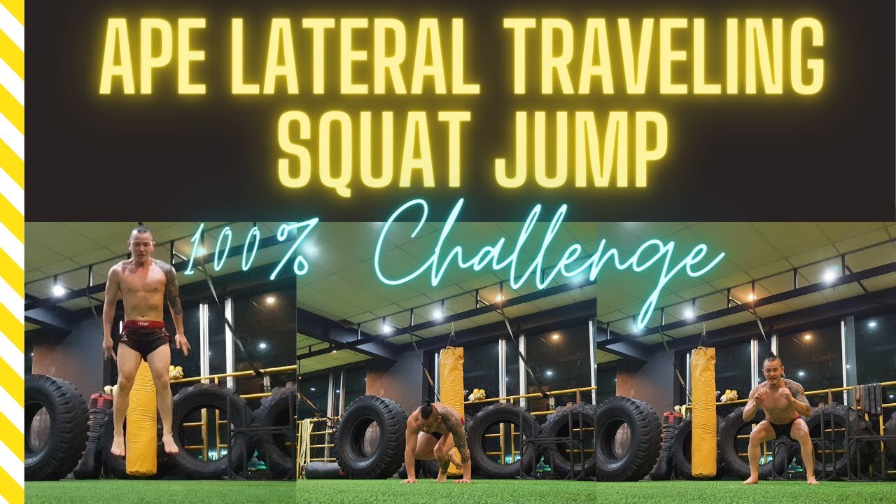 Perfect Air Squat Form | Ape Lateral Traveling Squat jump - YouTube
