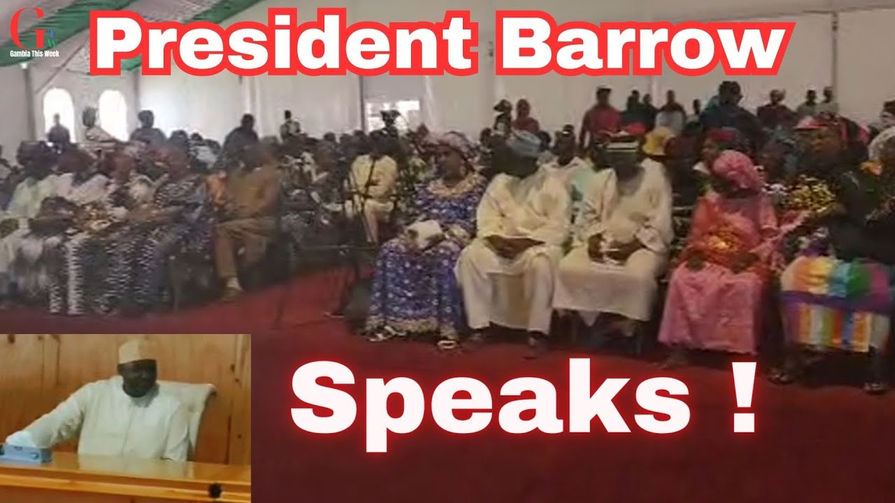President Barrow Speaks to UDP joining NPP - YouTube