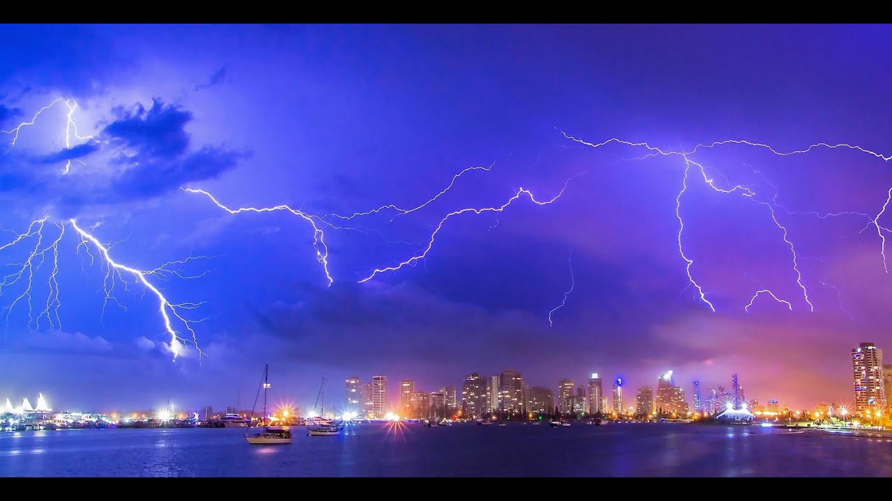 Epic Lightning Stirkes with Deafening Thunder - YouTube