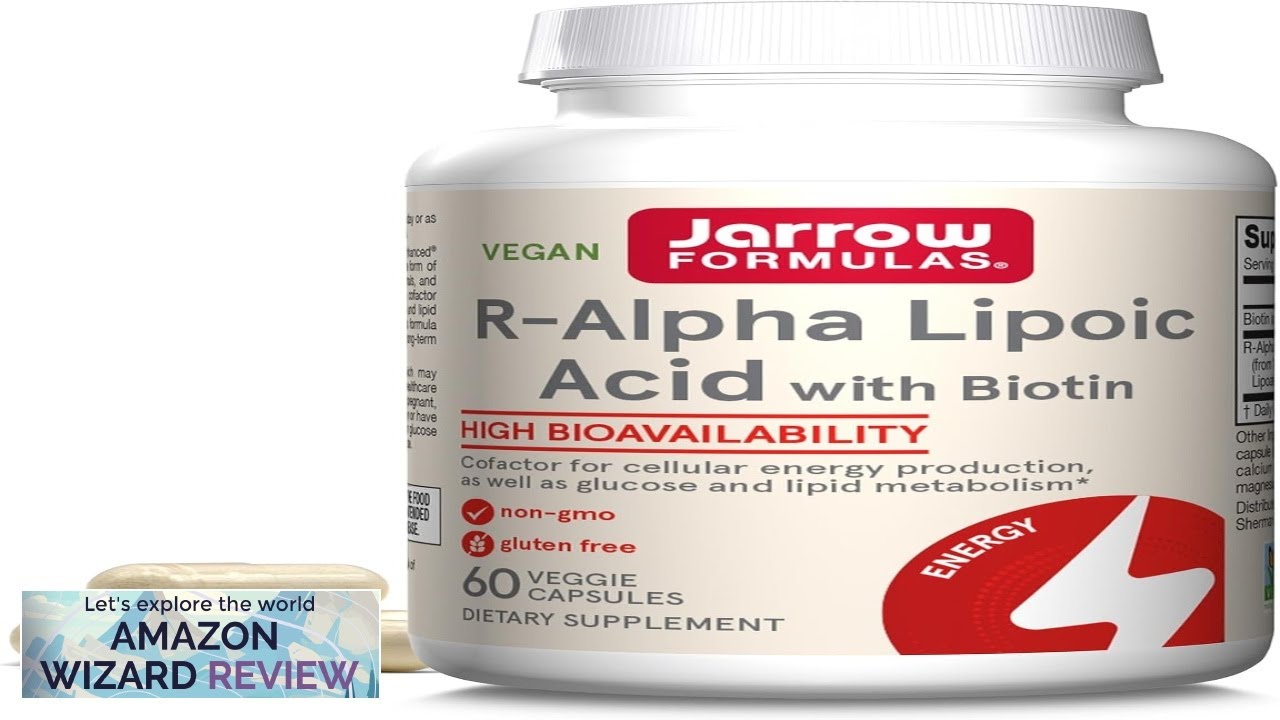 Jarrow Formulas R-Alpha Lipoic Acid 100 mg With Biotin Dietary ...