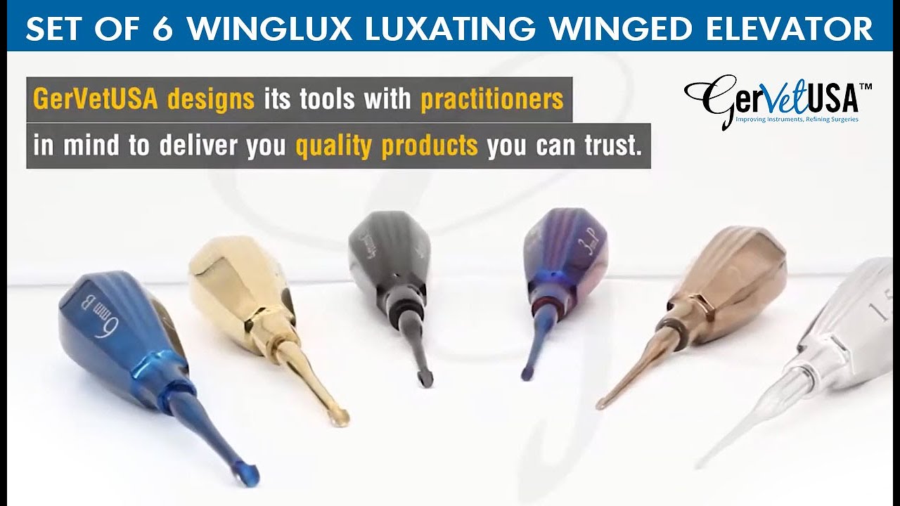 Set of 6 WingLux Luxating Winged Elevator | GerVetUSA - YouTube