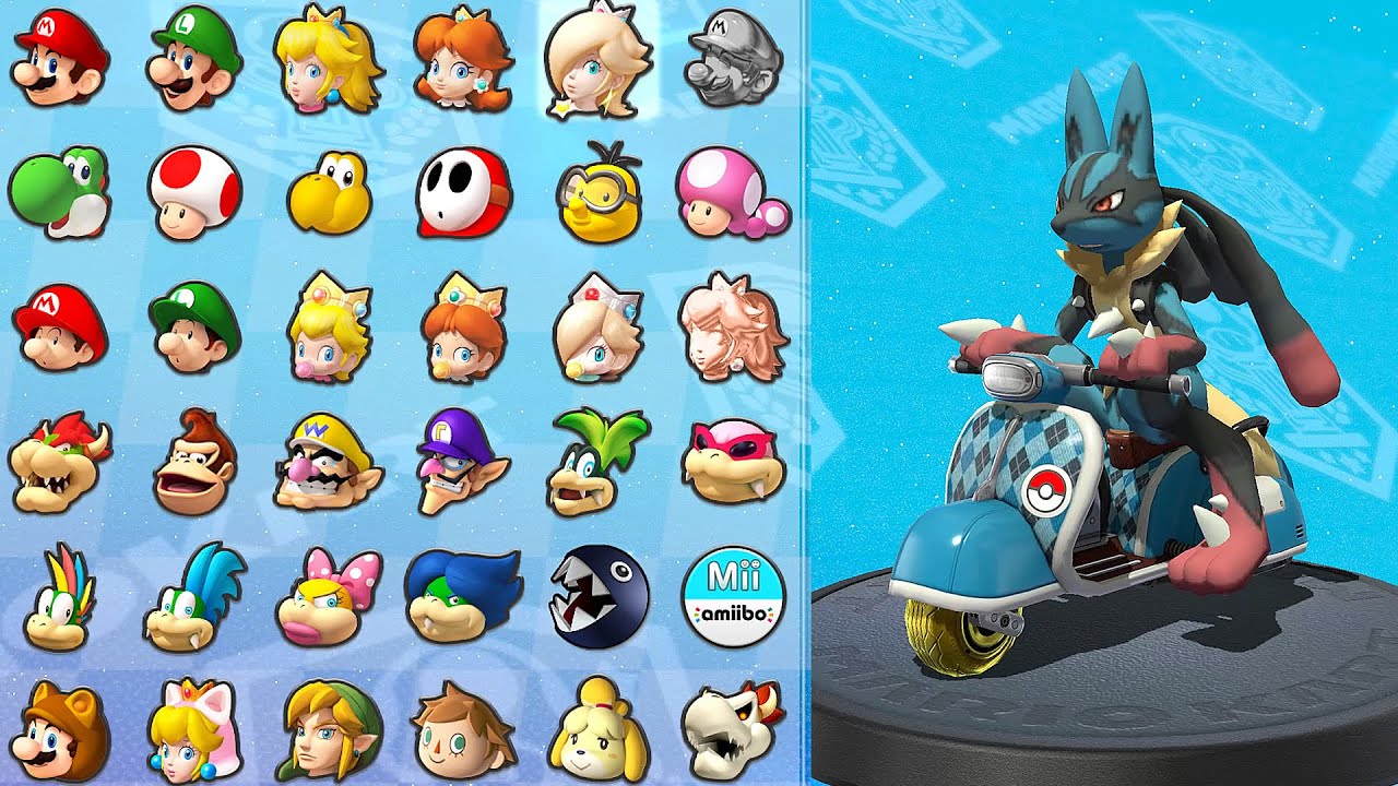 Mega Lucario (Pokémon) in Mario Kart 8 (Star Cup) 4K60FPS - YouTube
