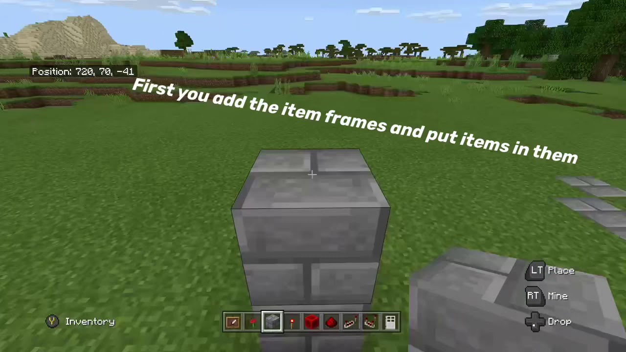 How to make an item frame lock - YouTube