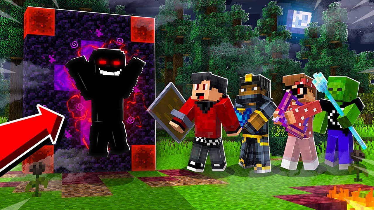 We FOUND The CURSED Minecraft Portal.. AND Things Get SCARY! - REALMS ...