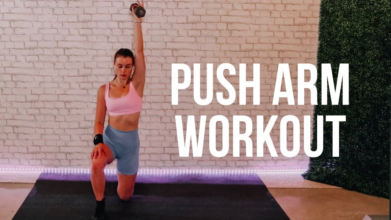 20 min. Push Arm Workout!! (Chest, Shoulders, & Triceps) - YouTube