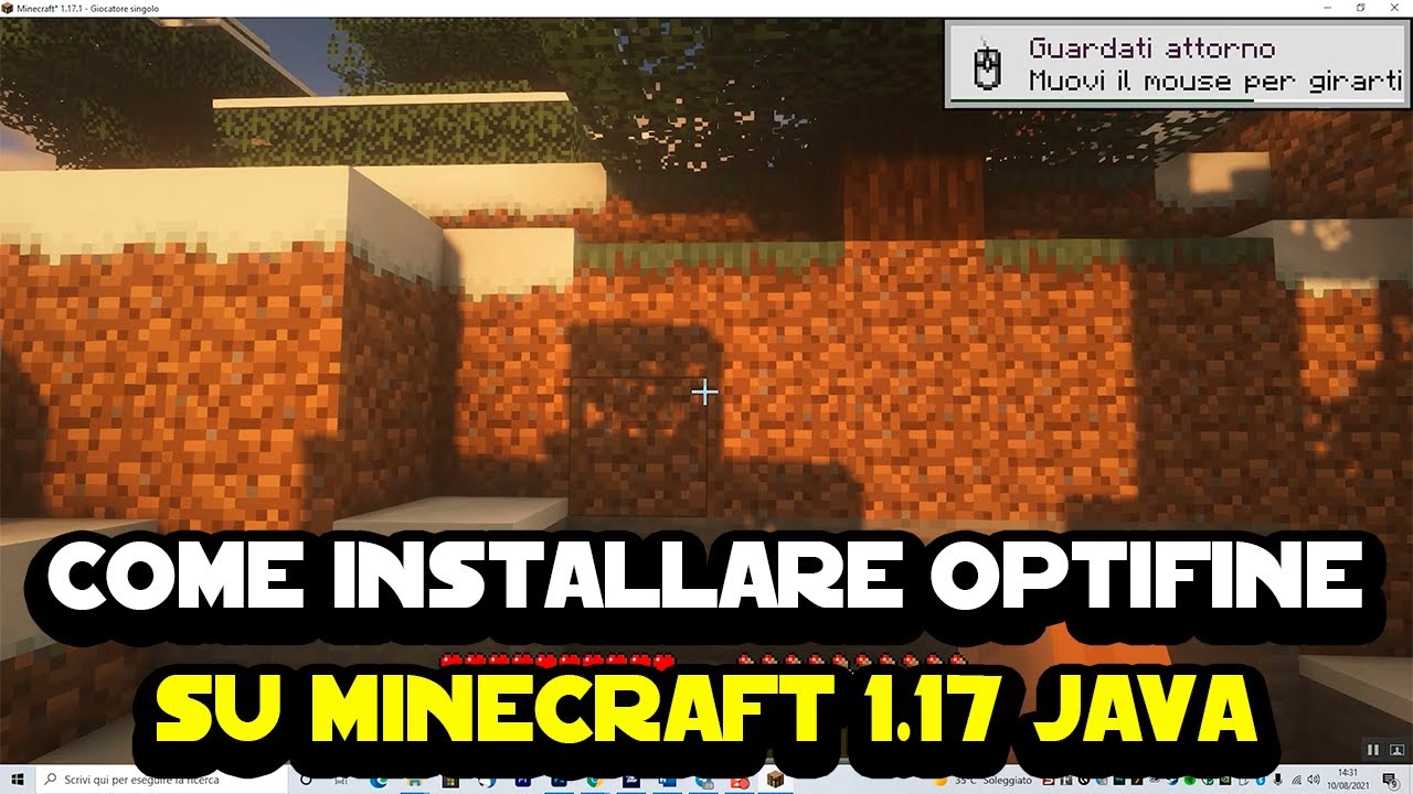 Come installare Optifine su Minecraft 1.17 Java Edition - YouTube