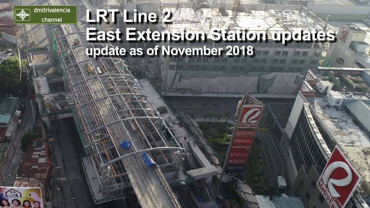 LRT Line 2 East Extension as of November 2018 - YouTube