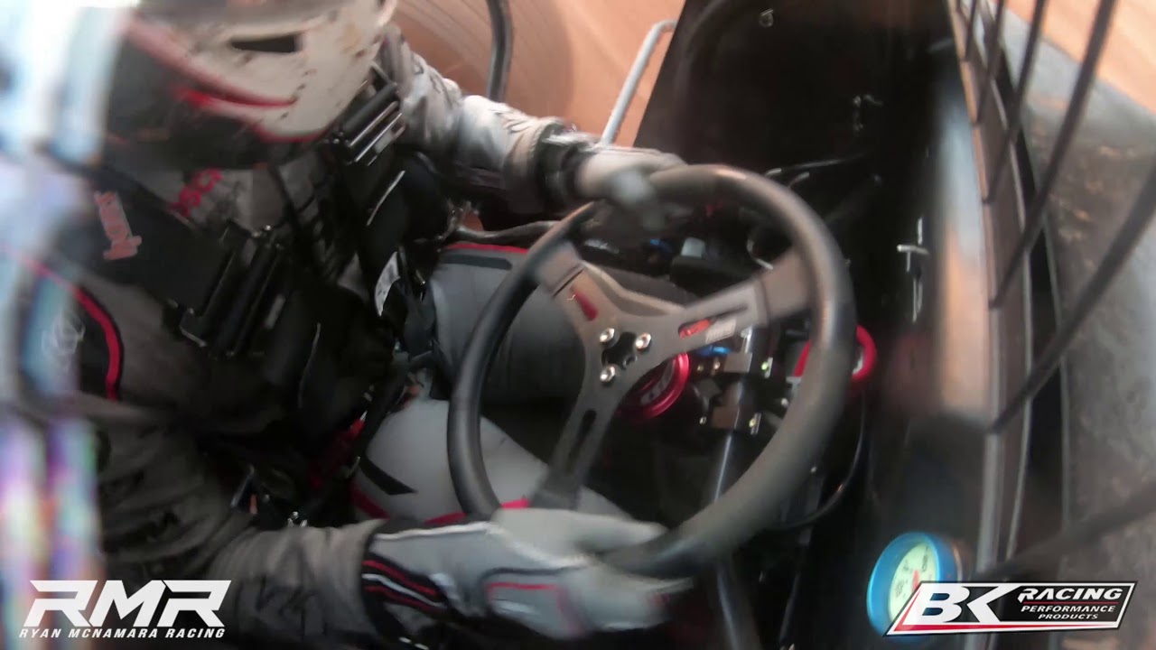 Cockpit view of a 410 Winged Sprintcar - YouTube