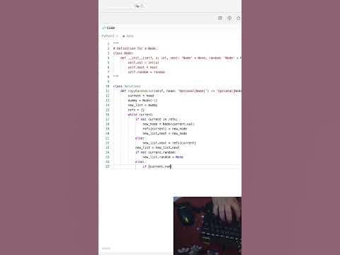 Leetcode #138: Copy List with Random Pointer #coding #python #programming #code #windows #exam ...
