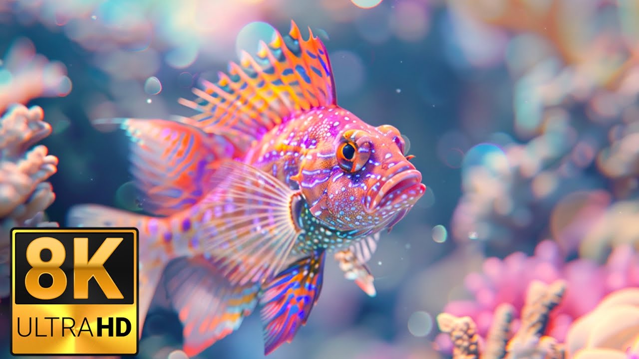8K Beautiful Coral Reef - Relaxing Ocean Fish & Stunning Aquarium - YouTube