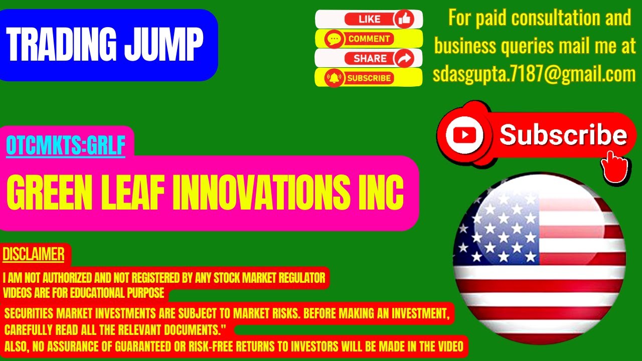 GREEN LEAF INNOVATIONS TRADING JUMP | GRLF STOCK - YouTube