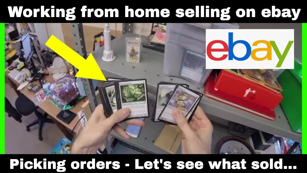 Working from home running an ebay business - Picking our ebay orders ...