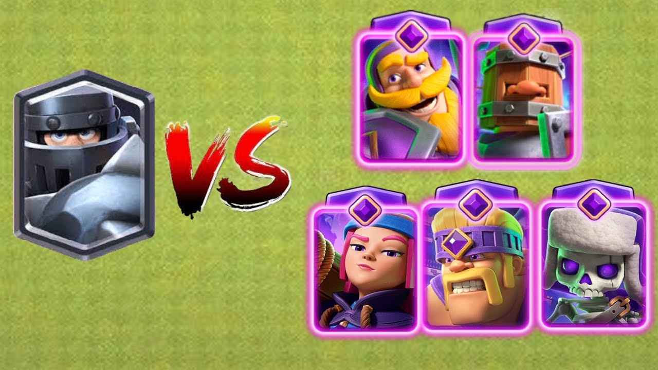 Mega Knight Vs All Evolutions - YouTube