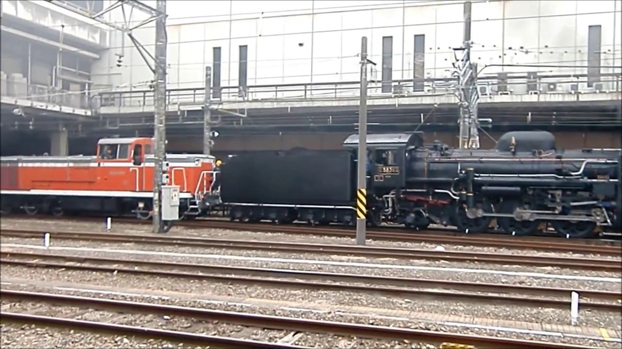 (SL)C58‐363・大宮総合車両センター入れ替え・DE10‐1099牽引 - YouTube
