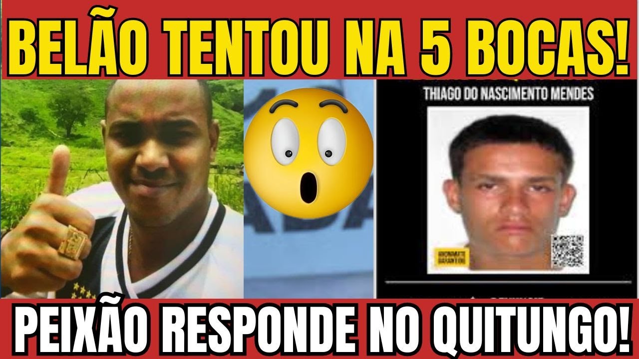 🚨👉📣 BELÃO TENTA NA 5 BOCAS E PEIXÃO RESPONDE NO QUITUNGO! NOTICIAS DAS ...