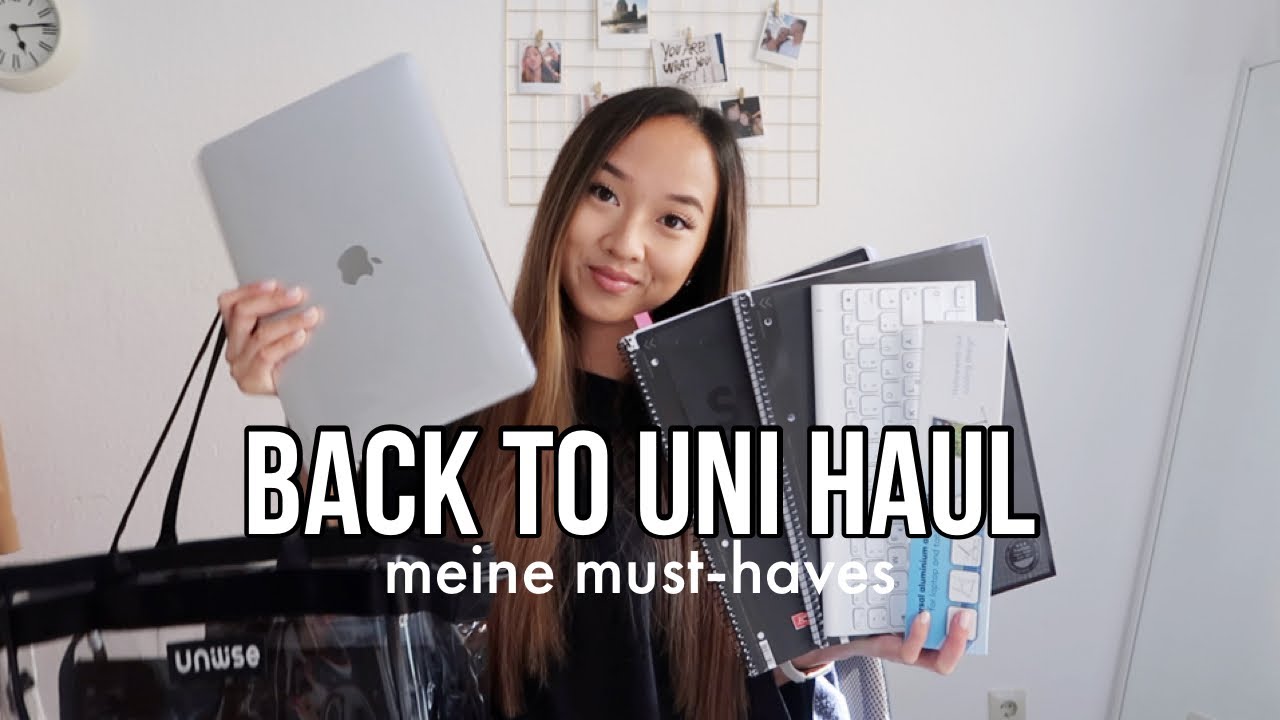 BACK TO UNI HAUL (Schreibwaren, Laptop, Schreibtischtour) | BACK TO UNI ...