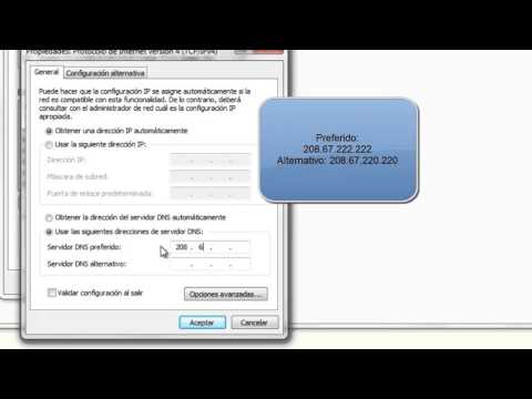 Tutorial - Cambiar DNS en Windows 7 - YouTube