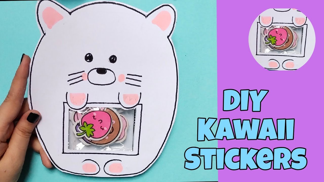 DIY kawaii stickers pack /cute crafts/ideas - YouTube