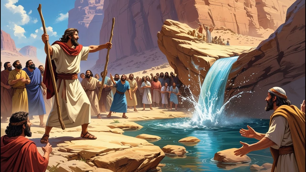 💧 El Agua de la Roca: ¡El Milagro en el Desierto! 🏜️🙌 - YouTube