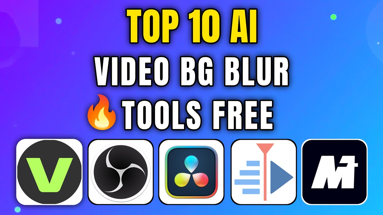 Top 10 Free AI Video Background Blur Tools 2025 | Best Free Software ...