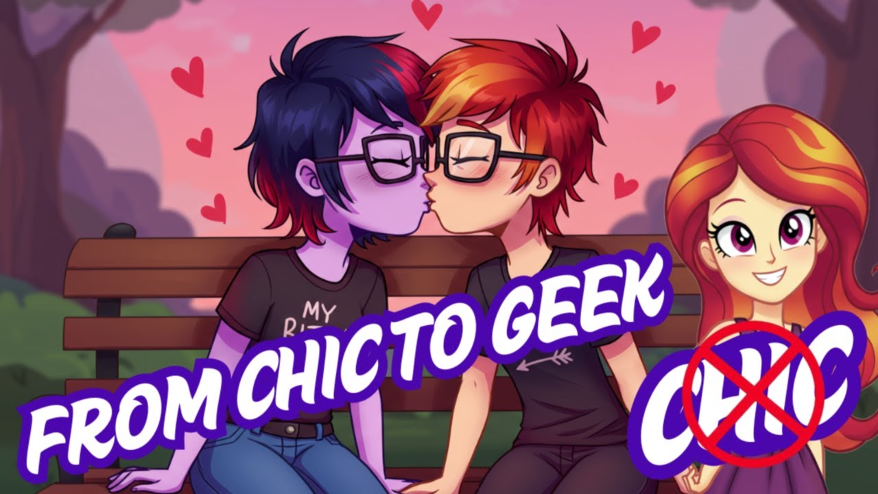 From Chic to Geek Twilight Sparkle X Sunset Shimmer Nerd Transformation ...