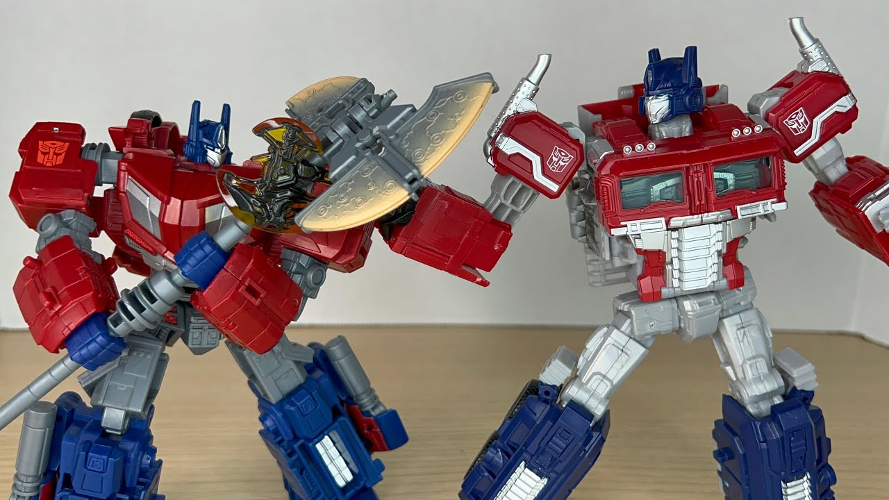 FACE OFF Optimus Prime Video Game Figures Reactivate vs War for ...