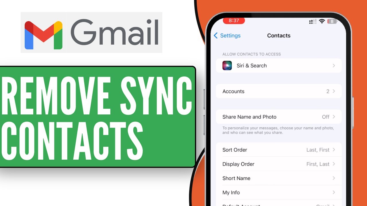 How to Remove Sync Contacts from Your Google Account | Turn Off Sync ...