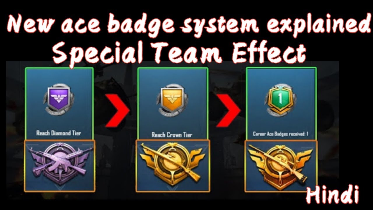 New ace badge system fully explained in hindi ||Special Team Effect ...