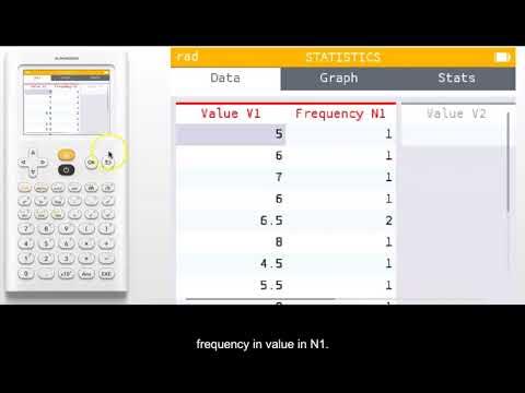Numworks Quick Tip 4 One Variable Summary Statistics - YouTube
